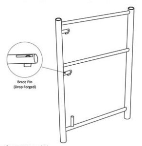 Front Hand Rail h frame, Scaffolding systems.