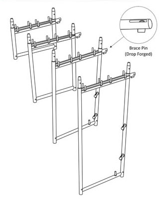 Vertical Frame, Steel Frame Scaffolding and Accessories.