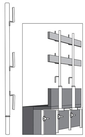 Post Hook for Plank, Scaffolding Supplies.